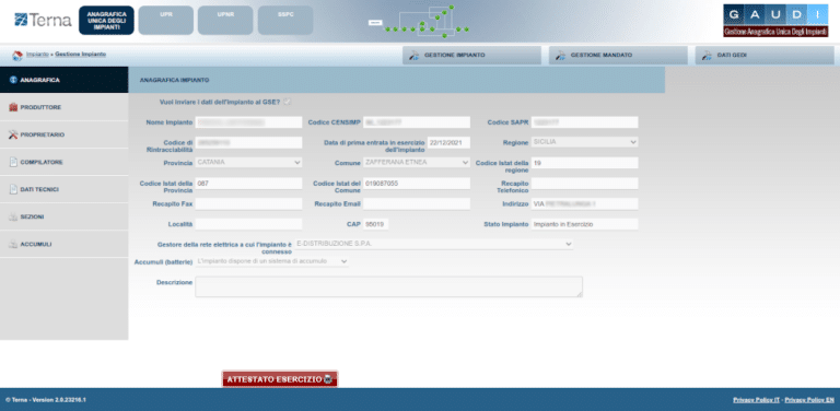 Gaudì Fotovoltaico: guida alla registrazione Terna 2025 » Innovasol